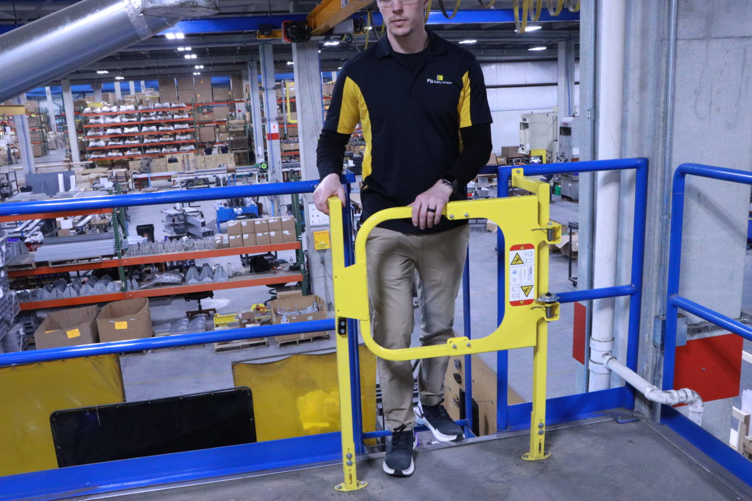 EdgeHalt® Ladder Safety Gate | PS Industries® Incorporated